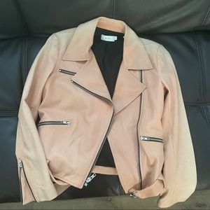 A.L.C. | Jackets & Coats | Alc Duvall Moto Jacket Blush Pink Leather ...